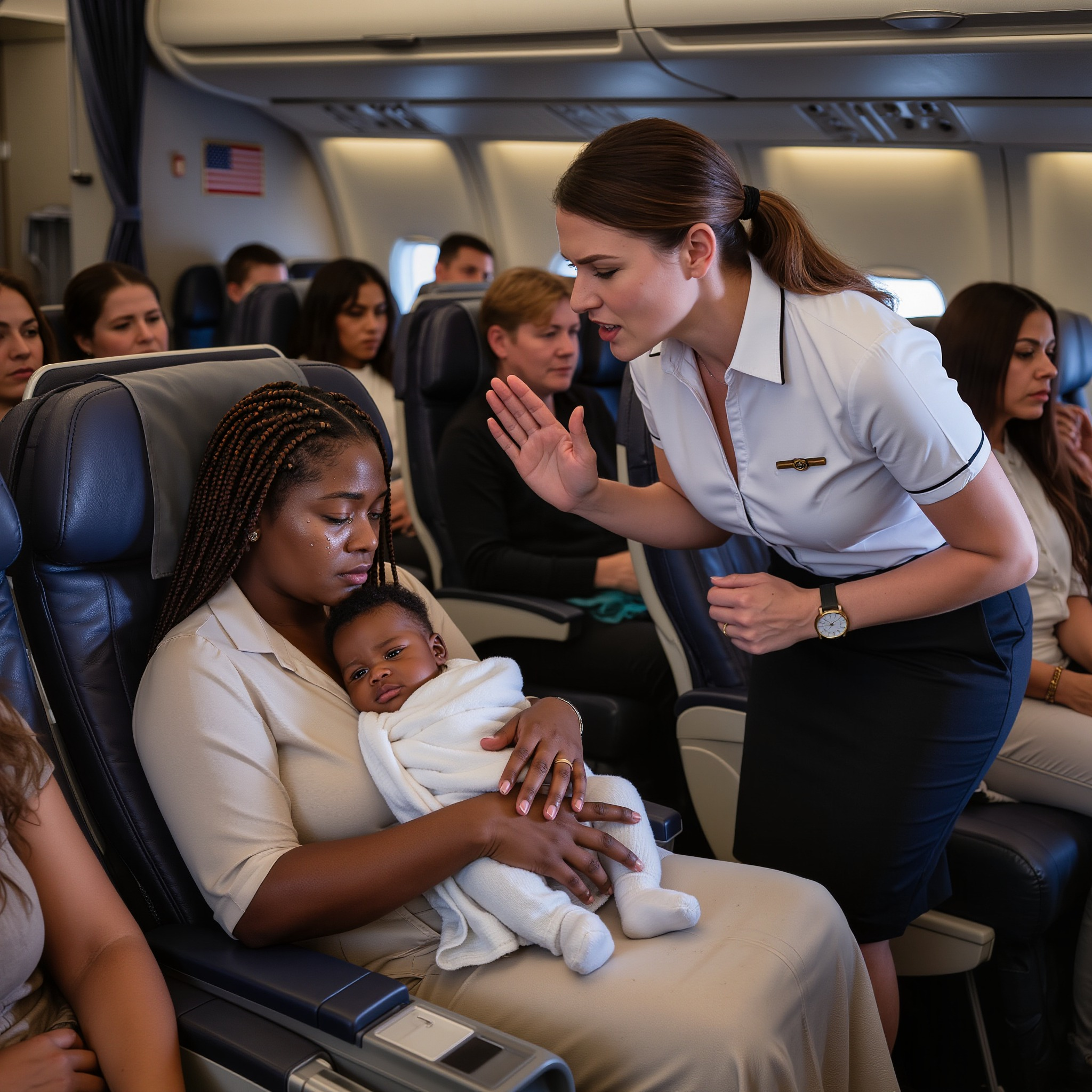 A flight attendant struck a Black mother carrying her newborn — and ...